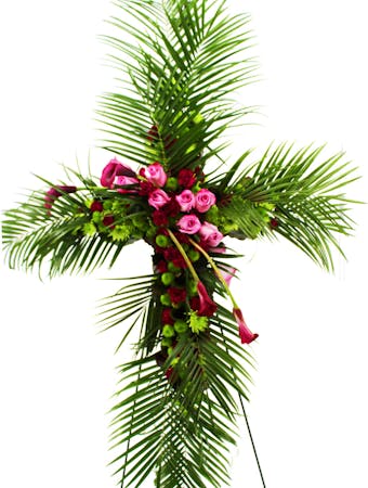 Cross Sympathy Sprays - Standing Sprays, Funeral Sprays, Memphis Florist